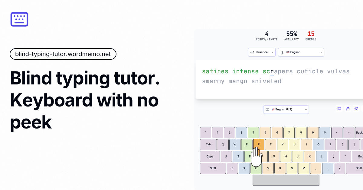 Touch Typing Trainer | Blind Typing Practice Online